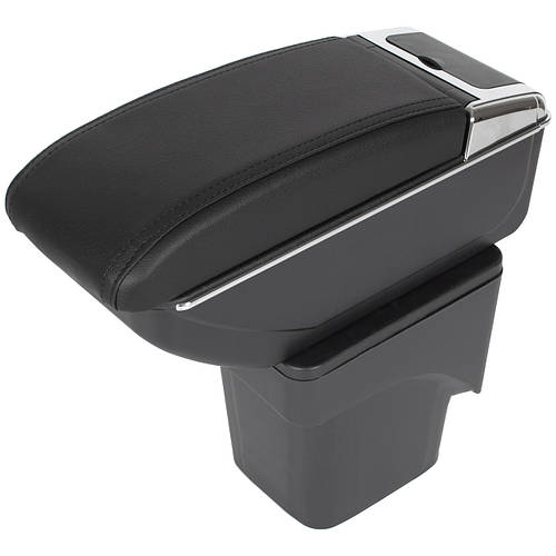 Ford Focus MK2 04-11 Подлокотник ЧЕРНАЯ ЭКО КОЖА + монтажный комплект ...