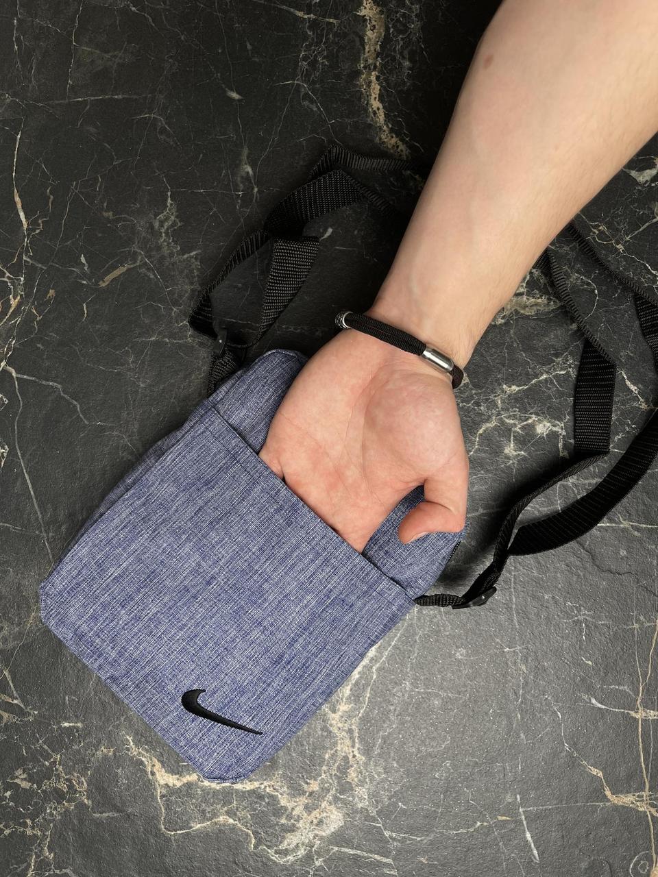 Купить Барсетка мужская серая Nike, сумка через плечо найк, цена 295 ...