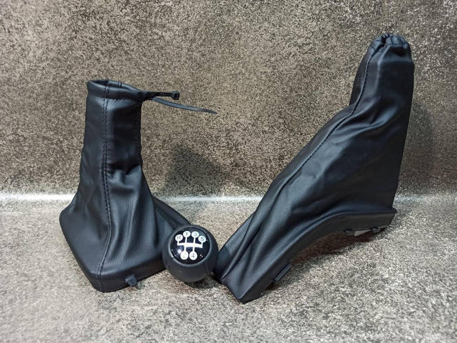 Чохол куліси та ручника набалдашник КПП Опель Астра Opel Astra G 98 10 комплект чохлів Id