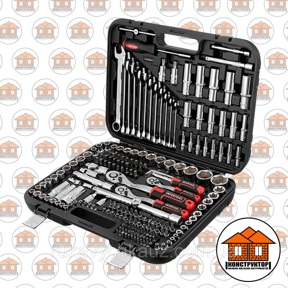 Купити Набір інструментів 1/2 "& 3/8" & 1/4 ", 219ед., Cr-V STORM INTERTOOL ET-8219, ціна 4299 ...