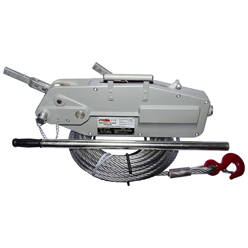 Монтажно-тяговий механізм (МТМ) POLTEK 3.2 т, канат 20 м, ціна: 15490 ...