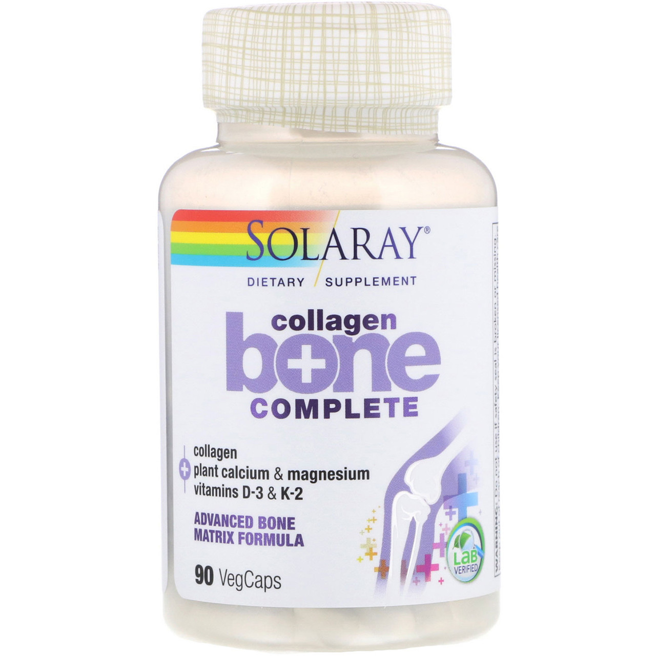 Solaray, Collagen Bone Complete, усовершенствованная формула костной ...