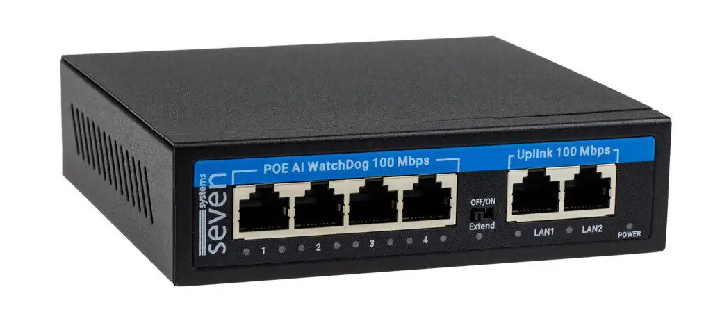 PoE-комутатор 4 порти SEVEN P-7324 купить по выгодной цене в Днепре ...
