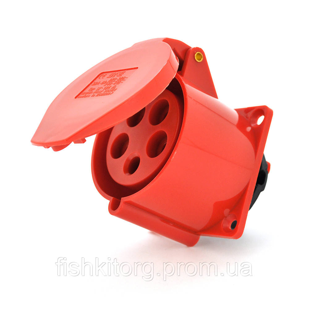 Купить Розетка накладная прямая SF-325, 5 полюсов, 3Р+N+E, 32А, 380V ...