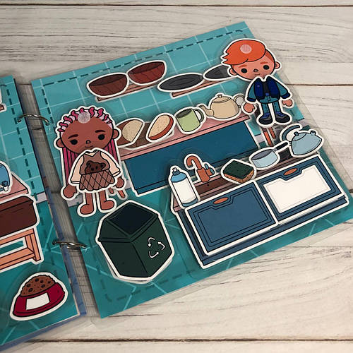 Купить Toca Boca Тока Бока альбом-книга на липучках, цена 779 ₴ — Prom ...
