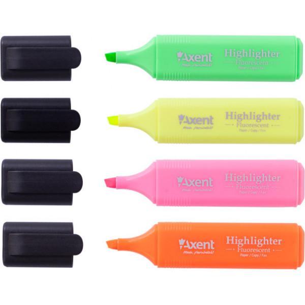 Маркер текстовий "Axent" Highlighter набор с 4-х цветов (ID#1878109504), цена: 42 ₴, купить на ...