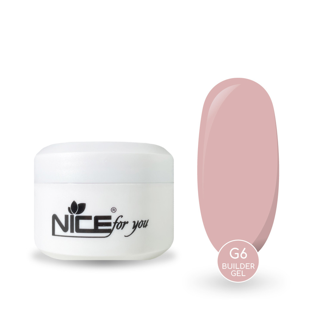 Замовити Гель для нарощування Nice for you Builder gel G-6 Natural Pink ...