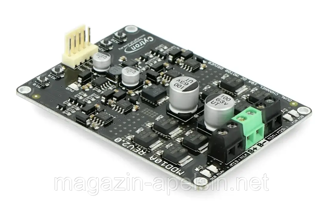 Cytron MDD10A - двухканальный драйвер для двигателей DC 30V / 10A (ID ...