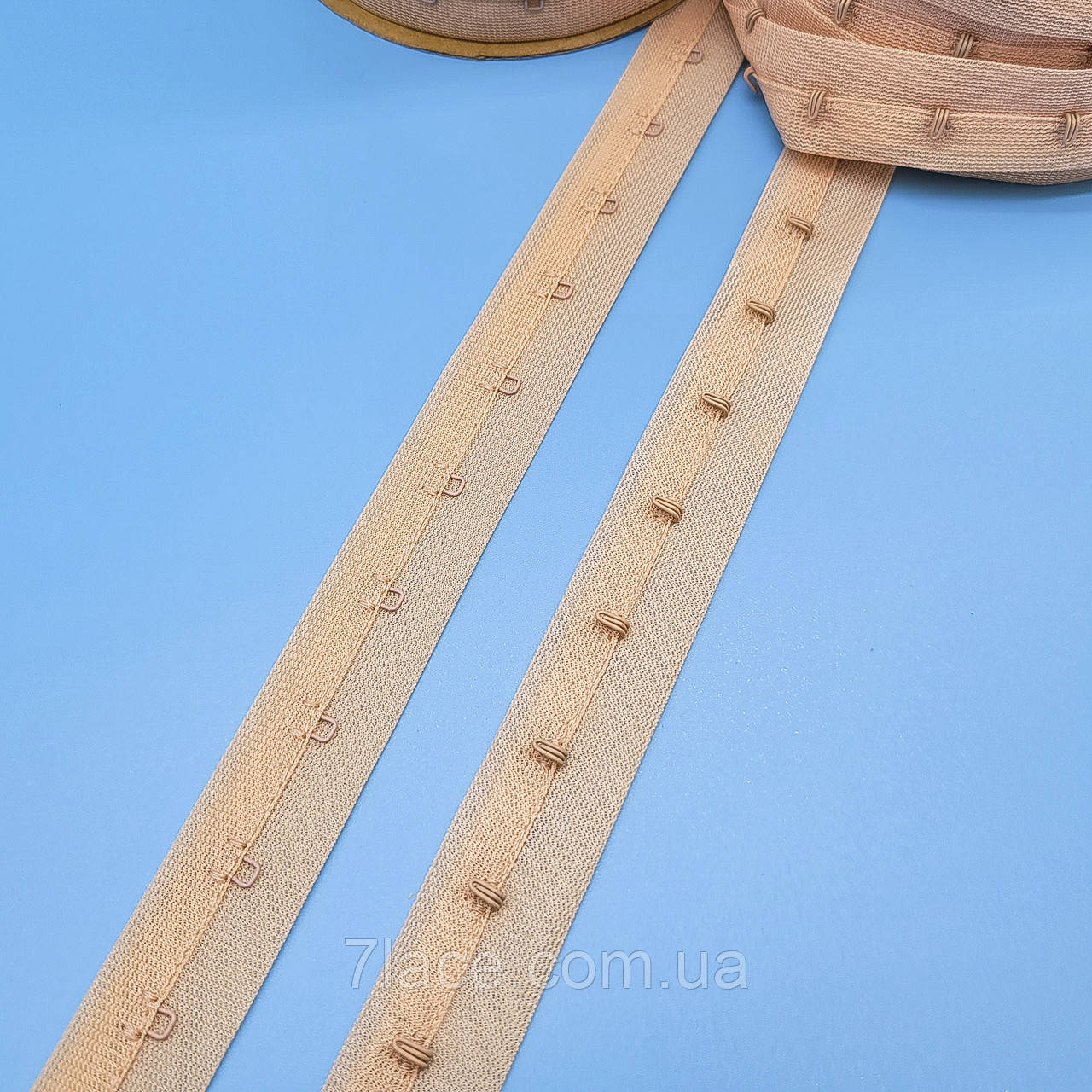 Купить Крючки и петли на ленте (тесьме) / однорядные / цвет ТЕЛЕСНЫЙ ...