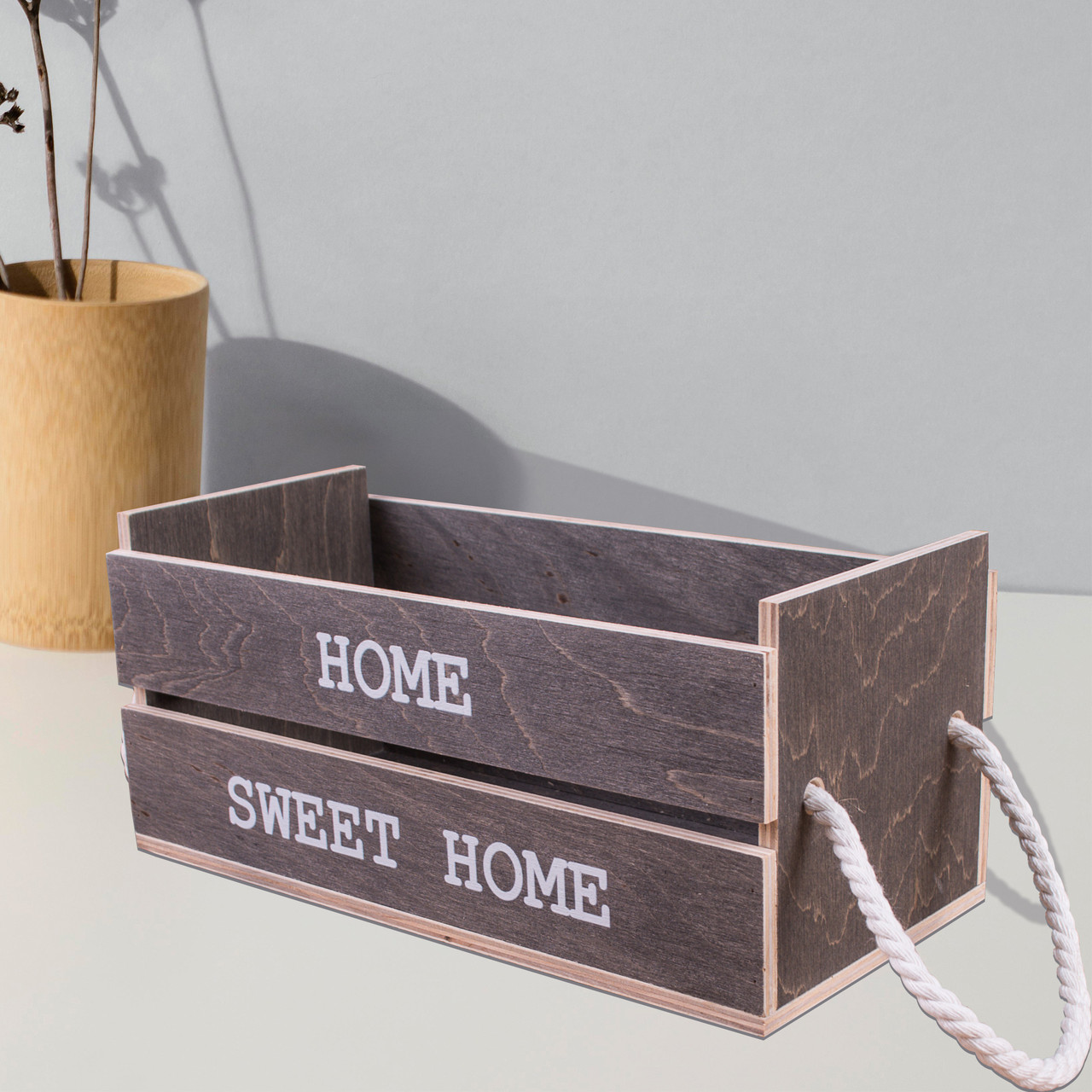 Купити Ящик для зберігання Home 26Х11см дерево ціна 284 ₴ Prom Ua