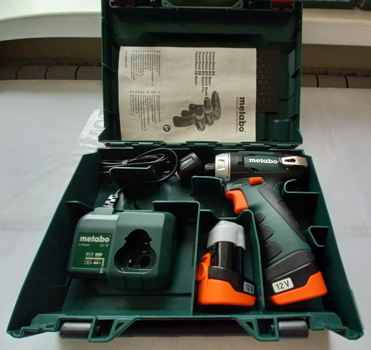 Акумуляторний шуруповерт Metabo PowerMaxx BS Basic з кейсом (600984500) (ID#1879161665), ціна ...