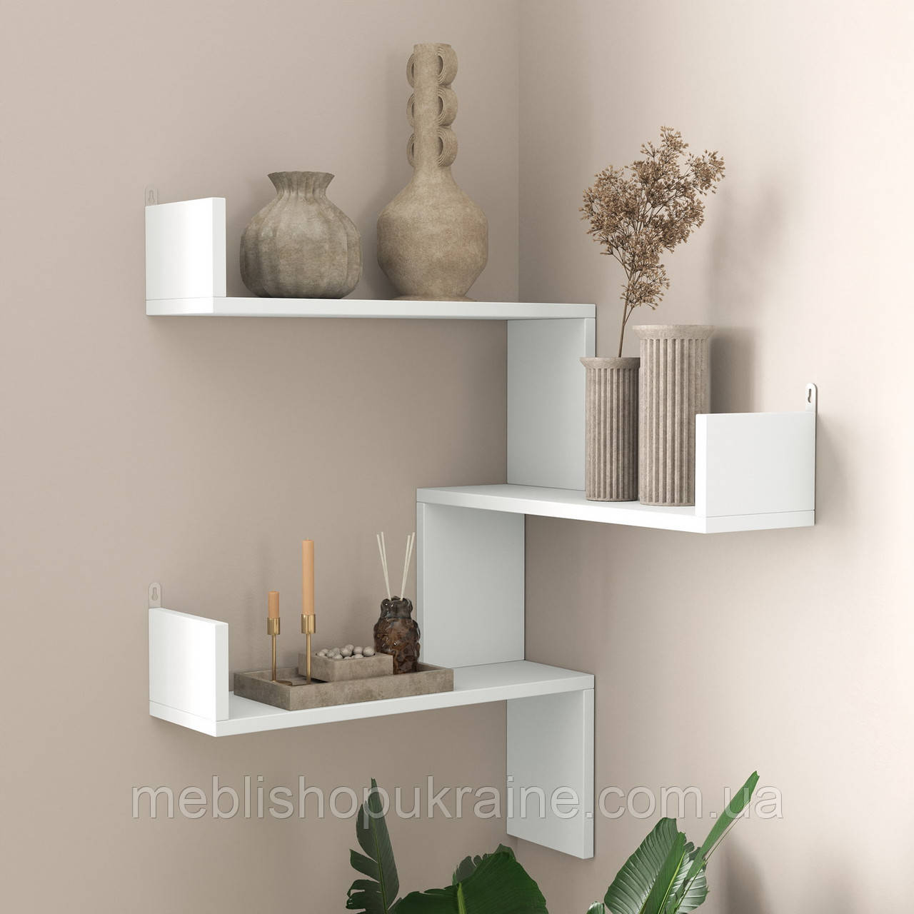 Настенная угловая полка (ID#1879182127), цена: 1399 ₴, купить на Prom.ua