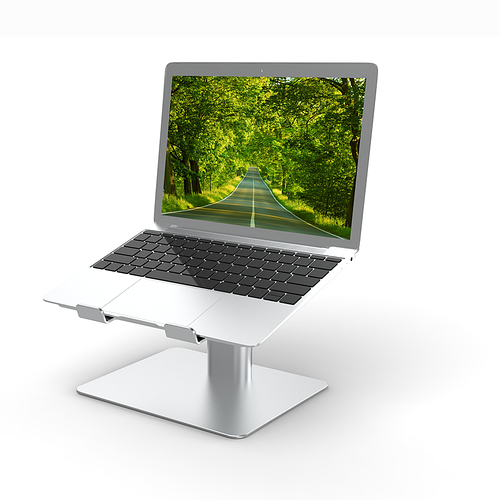 Купить Металлическая подставка для ноутбука STR Aluminum Laptop Stand (E8) - Silver, цена 1899 ...