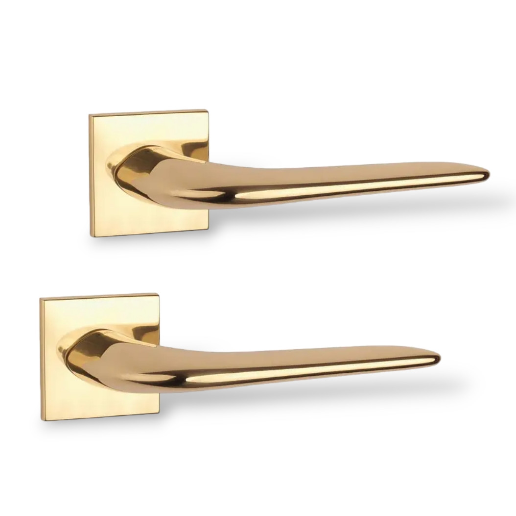 Дверные ручки TUPAI 4163Q 5S-01 золото полированное (для входных и ...