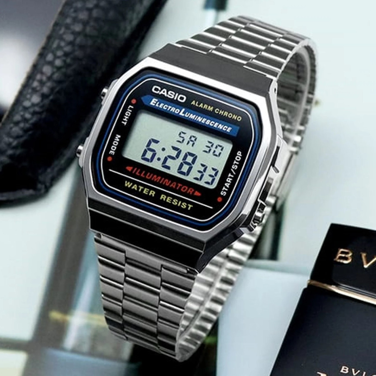 Купить Наручные часы мужские Casio оригинал A168WA-1W электронные ...