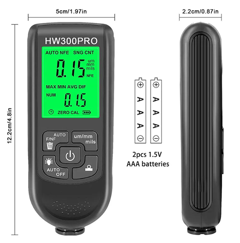 Толщиномер HW-300 Pro тестер краски от 0 мкм до 2.0 мм (ID#1879432626 ...