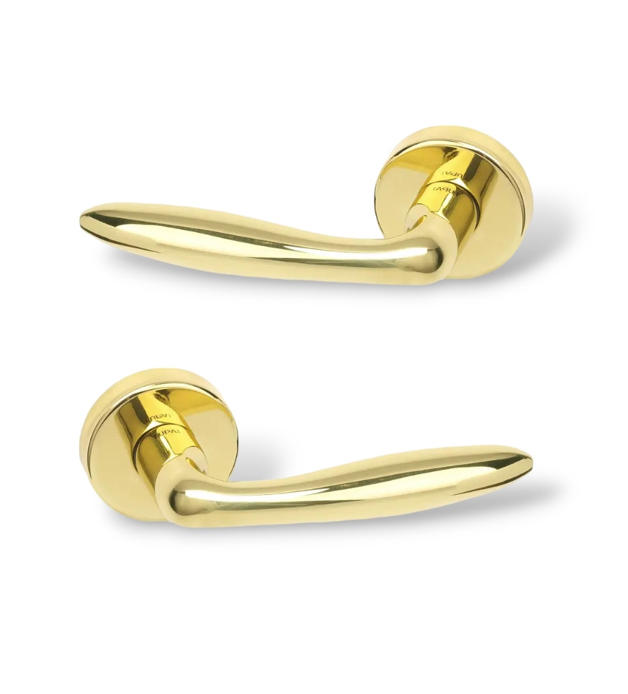 Дверные ручки TUPAI LORENA 1908-01 золото полированное (для входных и ...