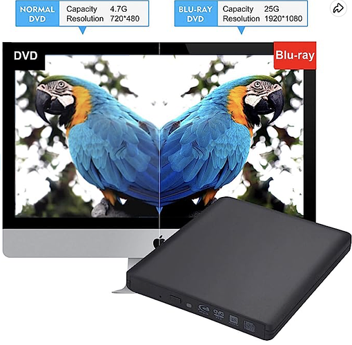 Купити Зовнішній привод Blu-Ray Biscon USB 3.0 Зовнішній привод DVD Blu ...