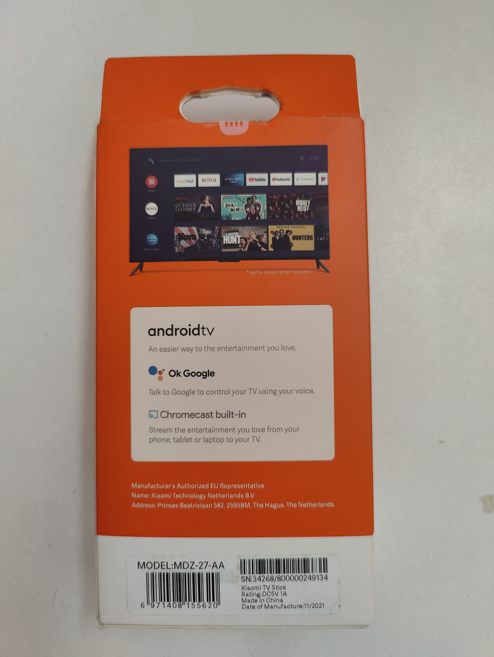 Купить Смарт приставка Xiaomi Tv Stick 4K model - MDZ-27-AA, цена 1700 ...