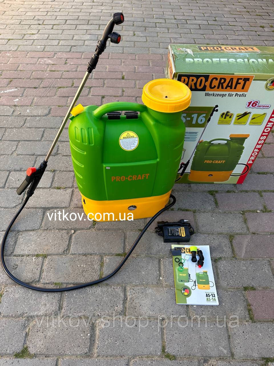 Акумуляторний обприскувач Procraft AS-16 16L 12Ah Німеччина (ID ...