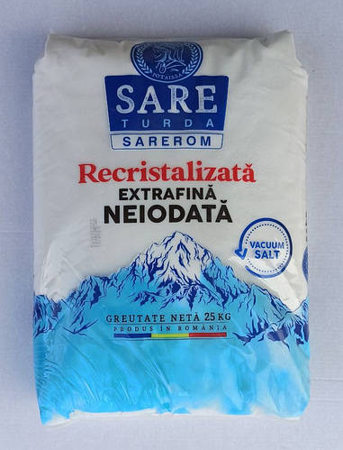 Соль пищевая Экстра. Мешок 25 кг. Sarerom (Румыния) (ID#1880773985 ...