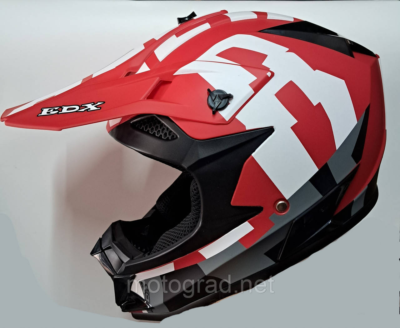 Шлем для мотокросса и квадроцикла Racing Red Mat + очки в (ID ...