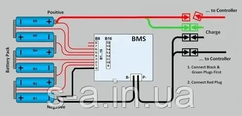 Купить Logic Power BMS плата Li-ion 72V 20S Dis 40A Ch 20A для литий ...