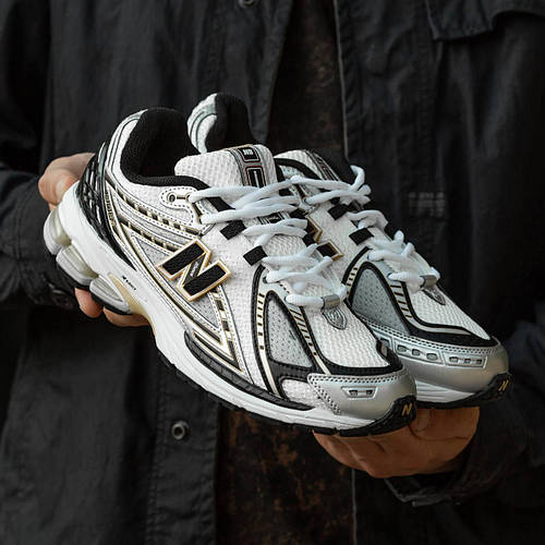 Мужские летние кроссовки New Balance 1906R White/Gold (белые с ...