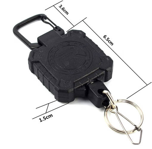 Купить Выдвижной карабин с тросом, ретрактор с карабином и тросом ...