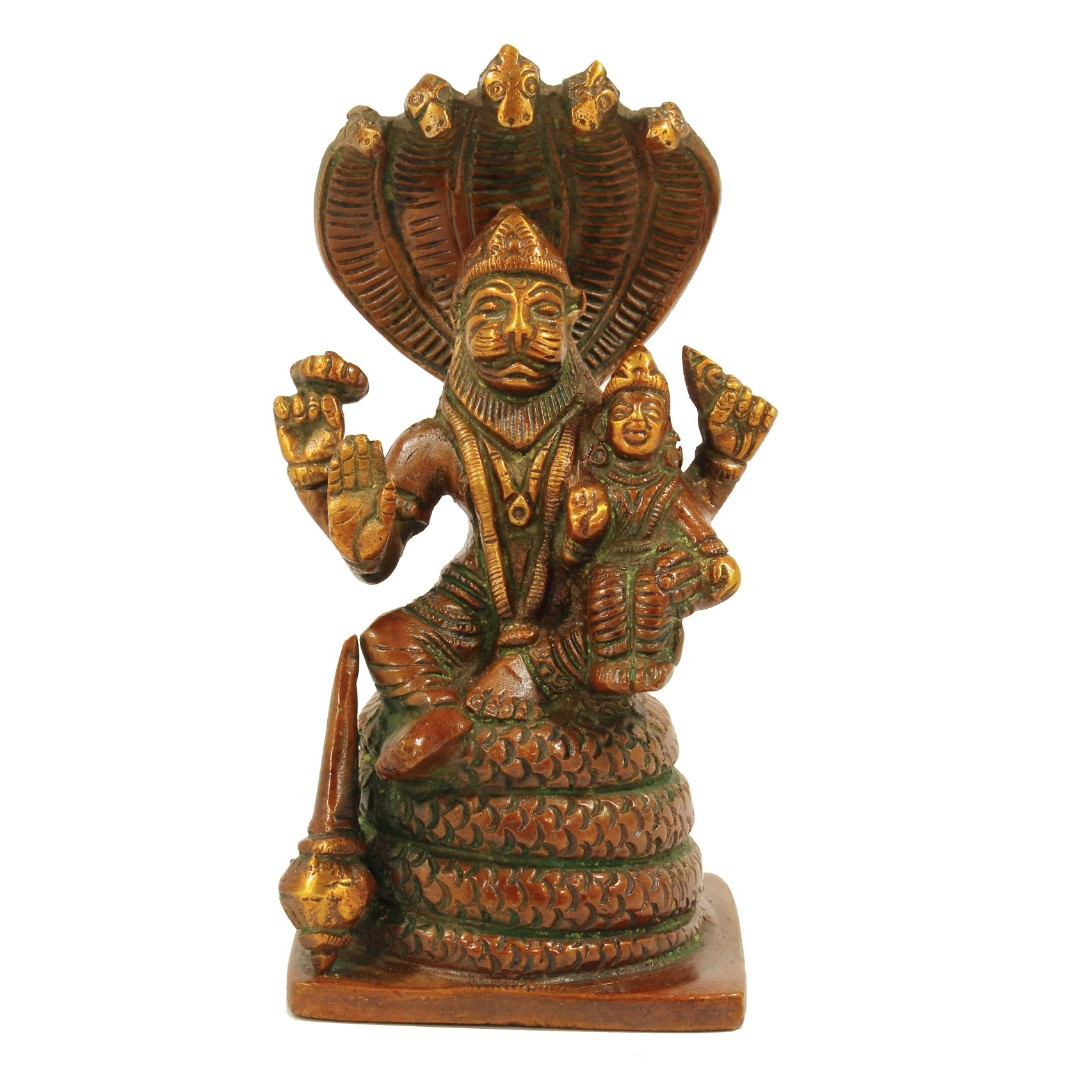 Фігура Лакшмі Нарозимха висота 12 см — статуетки з бронзи продаж ціна у Києві Статуетки