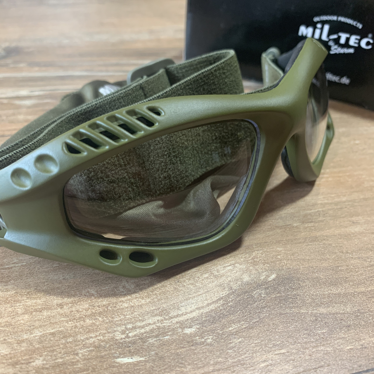Тактические очки Mil-Tec Commando Goggles Air Pro Clear олива (ID ...
