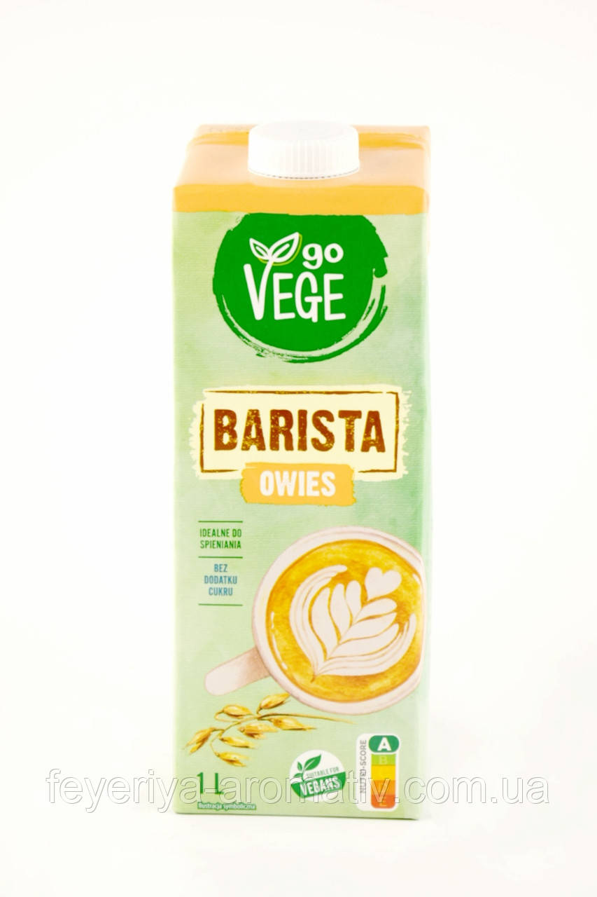 Вівсяне молоко без цукру Go Vege Barista 1 л (Польща), ціна: 104 ...