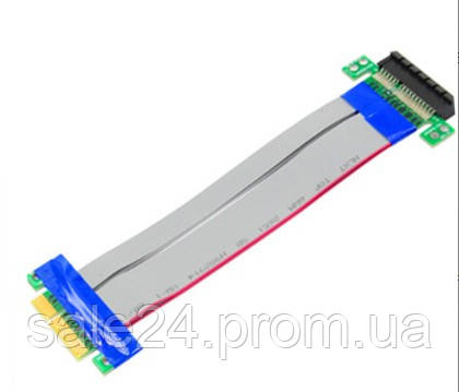 Райзер гибкий шлейф для видеокарты PCI-E 4x to 4x Ревизия rev 1.0 ...