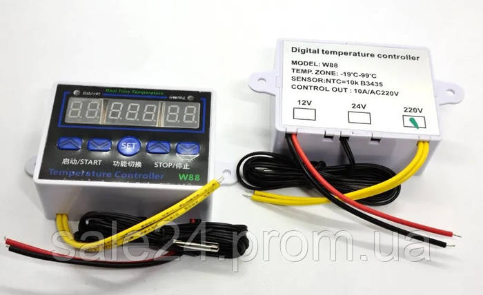 Купить Терморегулятор W88 (W1411) на 220 В регулятор контроллер ...
