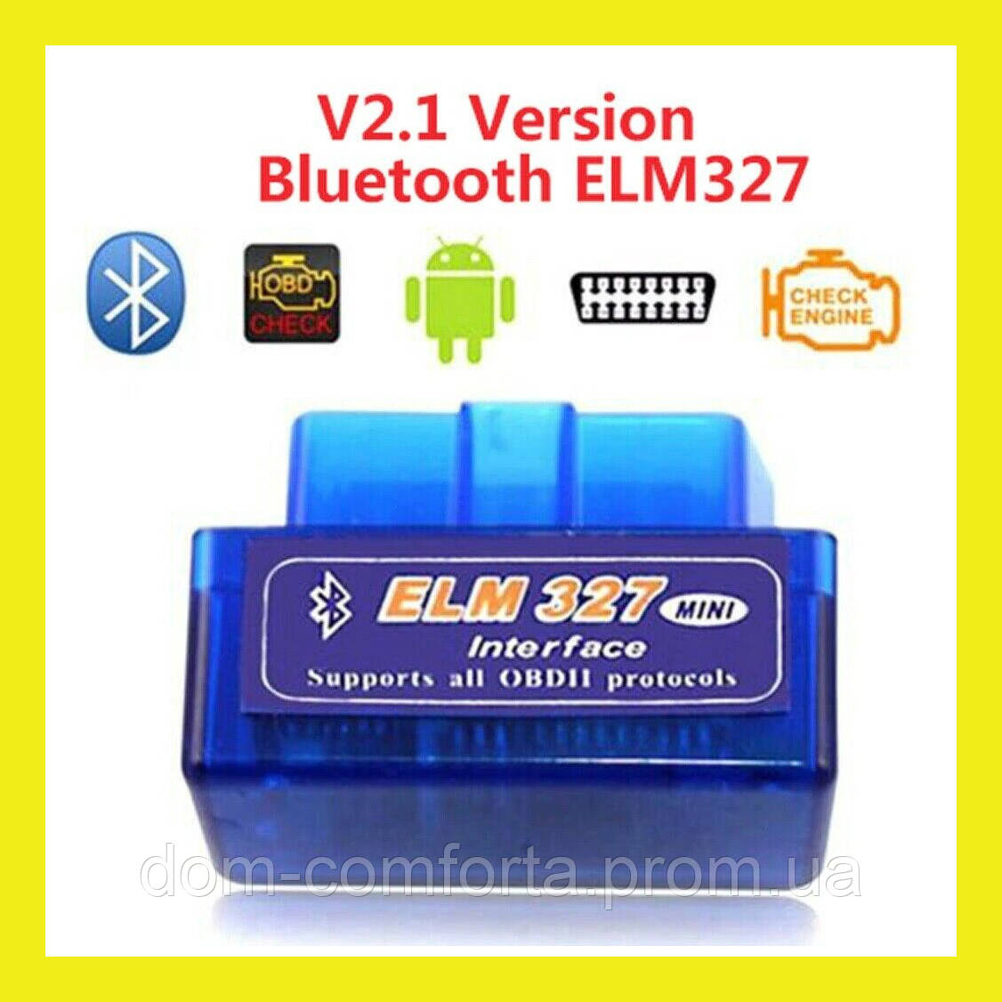 Купить Автосканер obd elm327 bluetooth, автомобильные диагностические ...