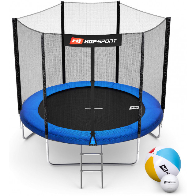Батут Hop-Sport 8ft (244cm) Синій Із Зовнішньою Сіткою — у Категорії ...