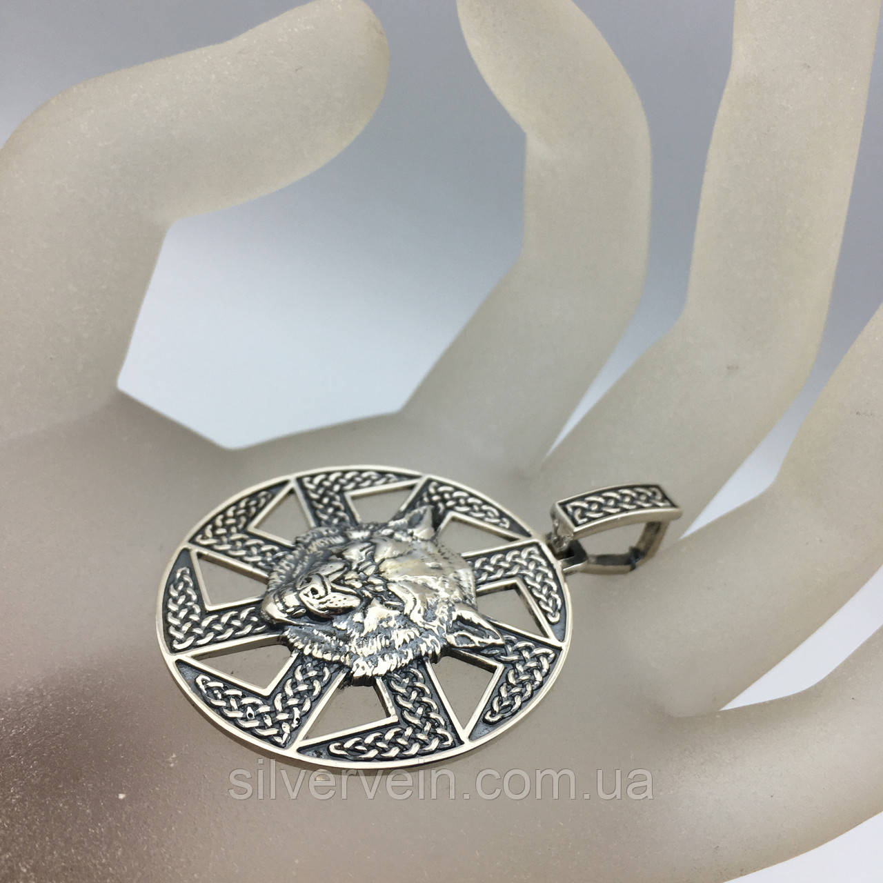 Купити Срібний кулон оберіг Волк Коловрат, ціна 2129.15 ₴ - Prom.ua (ID ...