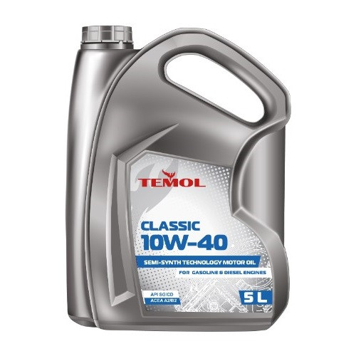 Купить Масло TEMOL Classic 10W-40 API SG/CD ACEA A2/B2 (5 л), цена 655 ...