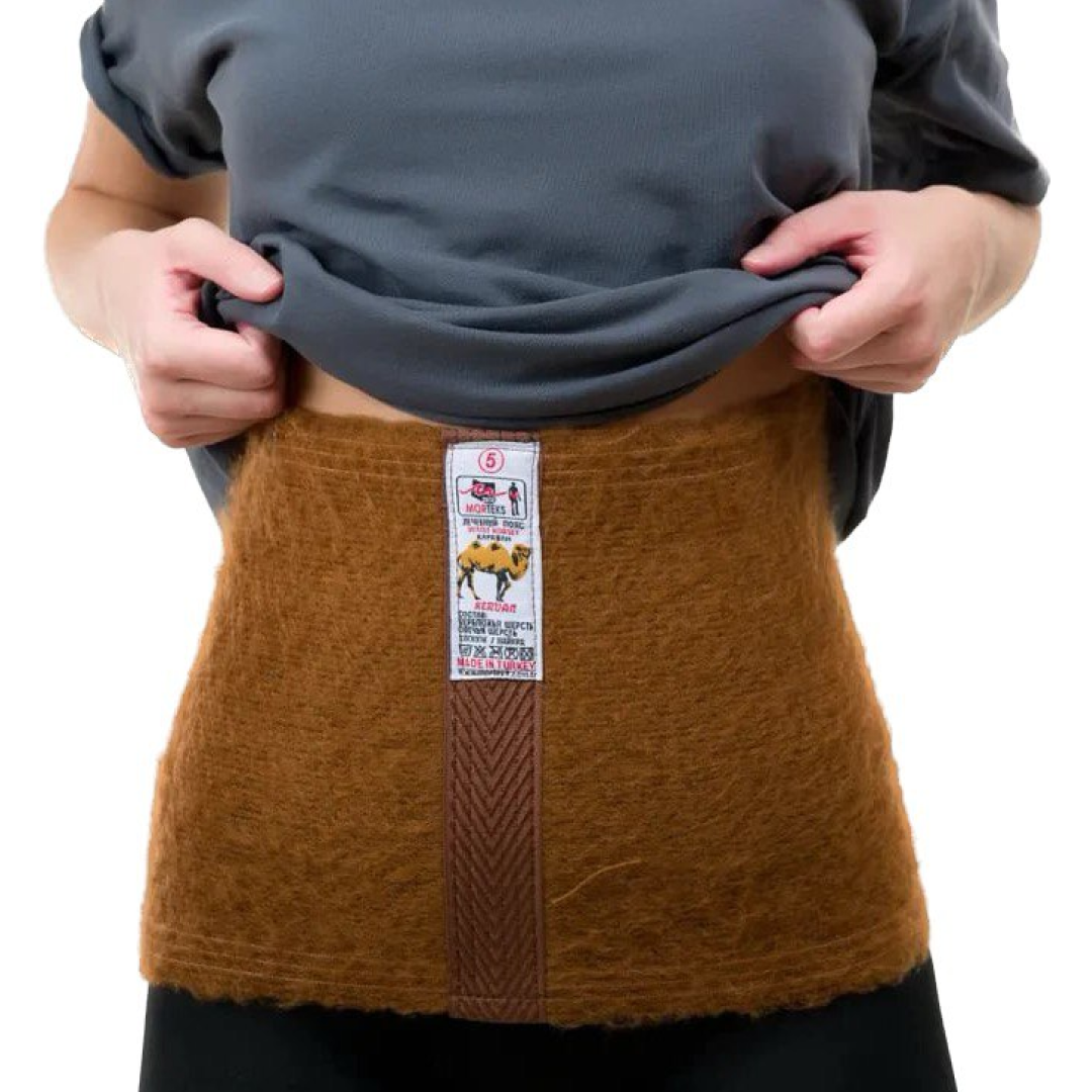 Верблюжий пояс із хутра Morteks, Еластичний пояс morteks ПЛОТНИЙ, Зігріваючий пояс Morteks ...