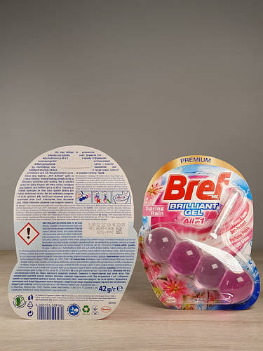 Туалетный блок для унитаза Bref Brilliant Gel Spring Rain 42 мл 1 шт ...