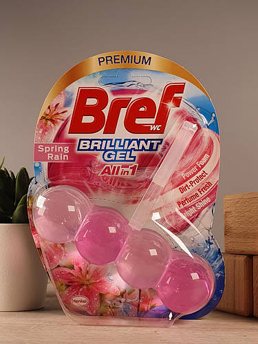 Туалетный блок для унитаза Bref Brilliant Gel Spring Rain 42 мл 1 шт ...