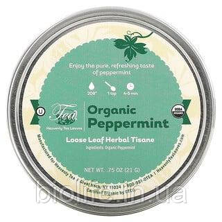 Heavenly Tea Leaves, Травяной чай с тизаном, органическая перечная мята ...