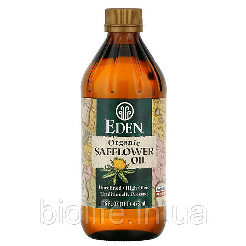 Купить Eden Foods, Органическое сафлоровое масло, нерафинированное, 16 ...
