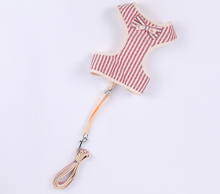 Купить Шлейка для собак с поводком Полоса 11942 S малиновая, цена 290 ...