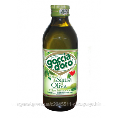 Купить Оливковое масло Pomace Olive Oil Goccia d Oro 1л рафинированое ...