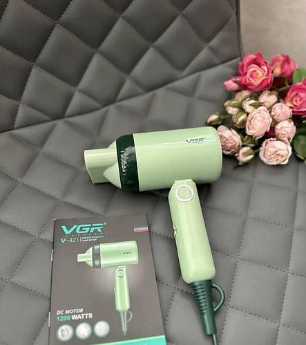 Купить Профессиональный фен для сушки и укладки волос с складной ручкой VGR V-421 1200 w, фен с ...