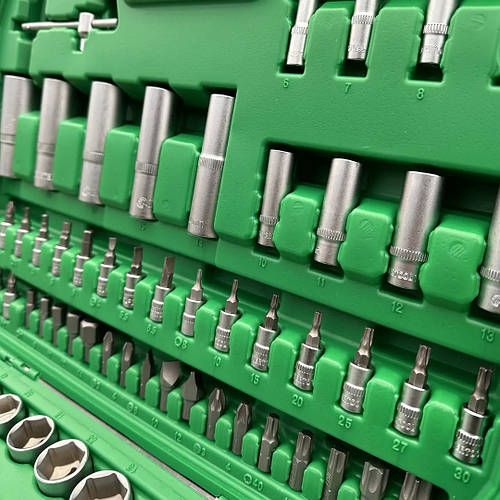 Купить Набор инструментов для гаража 108ед + 12шт ключей + 6шт ударных ...