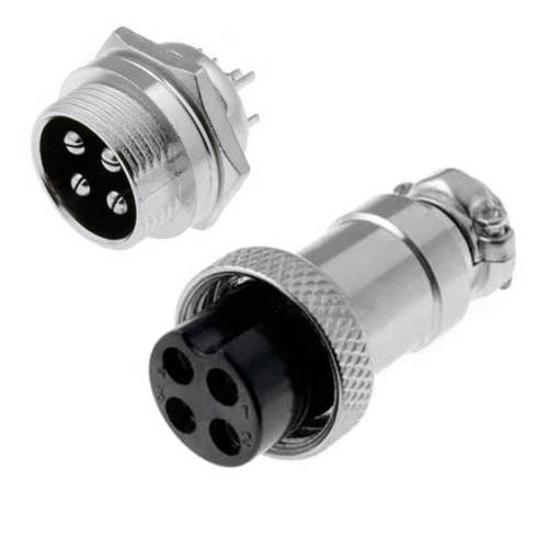 Авіаційний роз'єм гніздо GX16 4 pin (Пара), ціна: 58 ₴, купити на Prom.ua