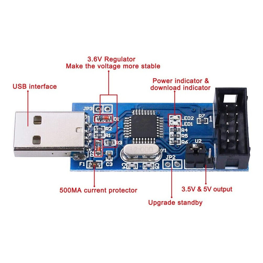 Программатор AVR Arduino Usbasp ATMEGA8A (3.3В и 5В) (ID#1883846808 ... Программатор AVR Arduino Usbasp ATMEGA8A (3.3В и 5В) (ID#1883846808 ...