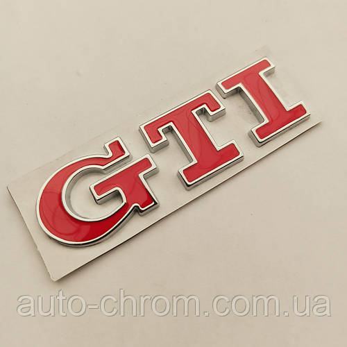 Купити Емблема - напис GTI 80*24 мм, ціна 240 ₴ - Prom.ua (ID# 1883912336)
